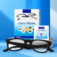 China Pre-moistened Individually Wrapped Scratch-Free Lens Cleaning Wipes 6x12cm | Bulk OEM Options for sale