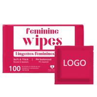 China Customization 50pcs Ph Balanced Hygiene Essentials Feminine wipes for sale