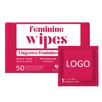 China Wholesale 100pcs Ph Balanced 15*18cm Flushable Feminine wipes for sale