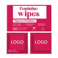 China Customized 50 Pack Individual Packaging Scented Feminine Intimate Wipes for sale