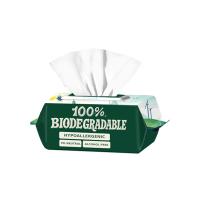 China Customized 99% Pure Water 100% Biodegradable Plant Fiber Cleaning Wet Wipes 150x200mm for sale