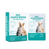 China Custom 23x25cm Extra Thick Pet Bathing Glove Wipes for Dogs & Cats - OEM Manufacturing for sale