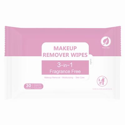 China Wholesale 16.5x18.5cm Hydrating Makeup Remover Wipes with Coconut Oil, Aloe Vera, Vitamin E, and Hyaluronic Acid - 40-90g Plant Fiber for sale