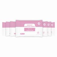 China 3-in-1 Makeup Remover Wipes 16.5x18.5cm with 97% Natural Ingredients and OEKO-TEX Certification for sale