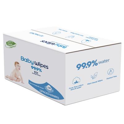 China Wholesale 12 Packs 720 Pieces 100% Biodegradable Water Baby Wipes 168x178mm for sale