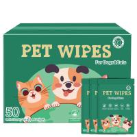 China Custom Single Pet Wipes | Individually Wrapped Portable Pet Cleaning Wipes for sale