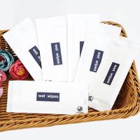 China Custom Individually Wrapped Single Wipes 15x20cm for Aviation Restaurant Brand Promotion OEM for sale