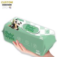 China Baby Wipes 100pcs per Bag Ultra Soft Hypoallergenic Cleansing for Newborn Sensitive Skin 168x178mm for sale