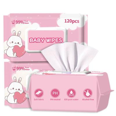China Baby Wipes 120pcs/Bag | Ultra-Soft Gentle Cleansing for Newborn & Sensitive Skin for sale