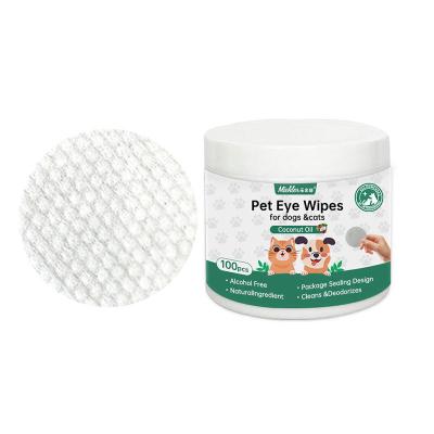 China OEM Custom Pet Grooming Finger Wipes Alcohol-Free Tear Stain Remover 100pcs for sale