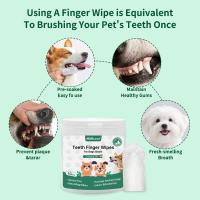 China OEM&ODM Custom Private-Label 50pcs Alcohol-Free Effective Dog Remove Teeth Tear Stains Pet Dental Wipes for sale