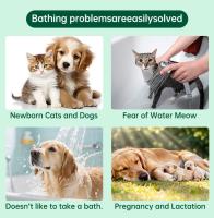 China OEM ODM Custom Pet Grooming Glove Wipes 1 Glove Per Sachet 6 Sachets Per Box for sale