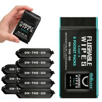China OEM China Factory Private Label Mint Cool Mini Pocket Size flushable Wipes 64pcs for sale