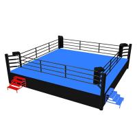 China Custom Logo 4x4 Mini Kick Boxing Ring Steel Frame for sale