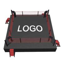 China Square UFC Boxing Wrestling 16 Ft 20 Ft Boxing Ring Cage For Fighting Center for sale