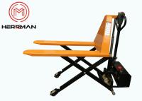 China 1000kg 1500kg Scissor Electric High Lift Pallet Truck Movable Or Non Movable for sale