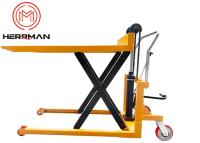 China Movable Scissor High Lift Pallet Truck Capacity 1000kg 1500kg for sale