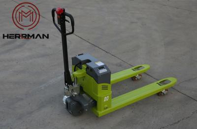 China Lead Battery Semi Electric Pallet Truck Capacity 2000kg With PU Wheel for sale