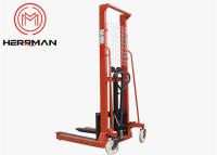 China Manual Pallet Stacker Capacity 1 Ton 1.5 Ton 2 Ton 3 Ton for sale