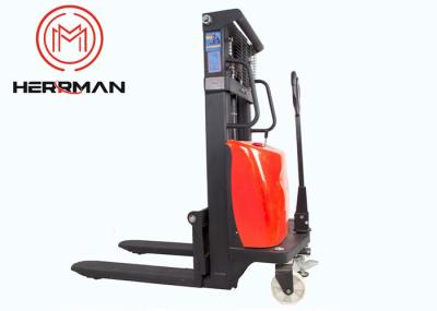 China Nylon Wheel Semi Electric Pallet Stacker 1 Ton - 2 Tons 1.6M - 3.5M for sale