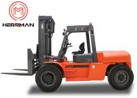 China 10 Tons Lifting Height 3m Diesel Powered Forklift Load Center 600mm for sale