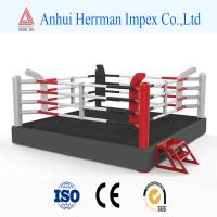 China Canvas Material Competition Boxing Ring 4mx4m Ground Style for sale