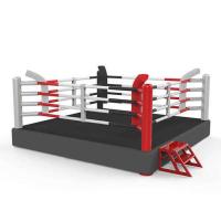 China Canvas Material Competition Boxing Ring 4mx4m Ground Style for sale