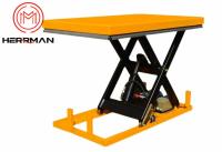 China 1000kg - 2000kg Fixed Semi Electric Lifting Platform Table Size 1600x1200mm for sale