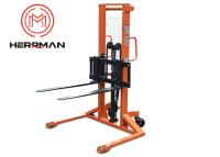 China Manual Pallet Stacker With Wide Support Leg Capacity 1000kg for sale
