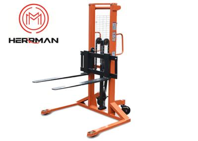 China Manual Pallet Stacker With Wide Support Leg Capacity 1000kg for sale