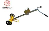 China Yellow 450kg Oil Drum Hand Pallet Trolley Walking Type for sale