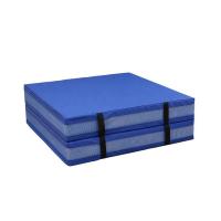 China Gym Fitness Exercise Foam Foldable Gymnastics Mat Blue for sale