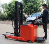 China Stand Type Electric Reach Forklift Load Capacity 1000 - 2000kg for sale