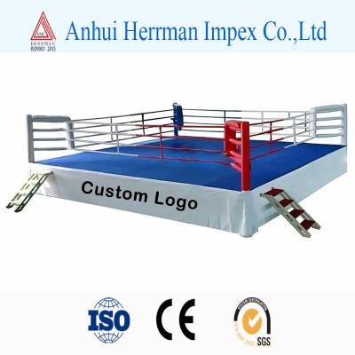 China 6 X 6 X 0.5m PVC Ropes Cover Posts Transportable Padding Used Boxing Ring Training for sale