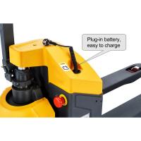 China 4.8km/H 180mm Height 1500kg Electric Riding Pallet Jack for sale