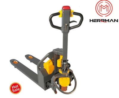 China Lithium battery 48V/20Ah 1200kg capacity  max lift height 110mm powered Pallet Truck for sale