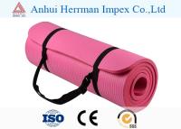 China 70 Density 800g Non Slip Exercise Mat With Carrying Strap for sale