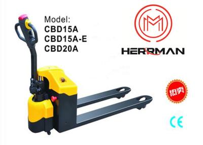 China CQC 1500kg Lithium Battery Powered Electric Pallet Stacker Truck for sale