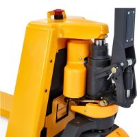 China 1.5t 3300lbs Li Ion Electric Powered Pallet Truck With Emergency Switch for sale