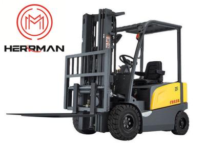 China 2500kg 6000mm 48V Hydraulic Solid Tyre Lithium Battery Powered Forklift for sale