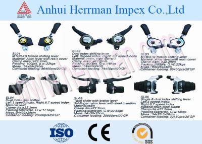 China Mountain Bikes alloy bicycle shifting lever thumb shifter road bicycle Derailleur for sale
