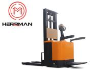 China Building Material Standing Typ Electric Pallet Stacker DC Motor for sale