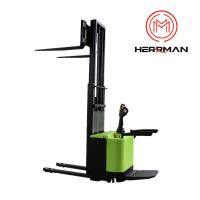 China Building Material Standing Typ Electric Pallet Stacker DC Motor for sale