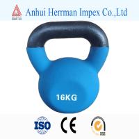China Weight Training Competition Neoprene Dipping Iron Gym Kettlebell for sale