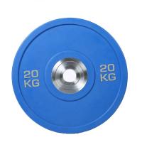 China Vinyl Coated Barbell Color Hi Impact Rubber Crumb Plates for sale