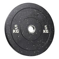China Weightlifting Plates Color Flecks Hi Temp  Crumb Bumper Rubber Weight Plate Set for sale