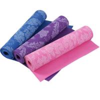 China Gymnastics Logo Printable Fold Up PVC Yoga Mat non slipping design for sale