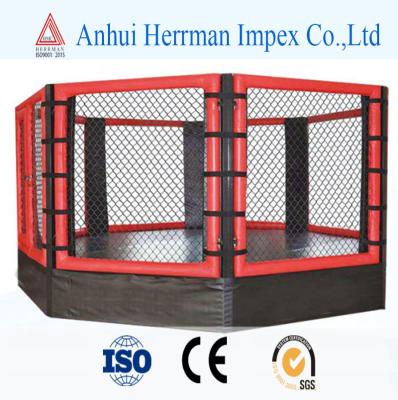 China Heavy Guage Mma Octogone Fighting Cage Panel Hexagon For  Training Competitions for sale