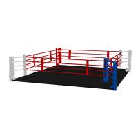 China Floor Level Kick Boxing Ring heavy gauge structure Boxing MMA Equipment for sale
