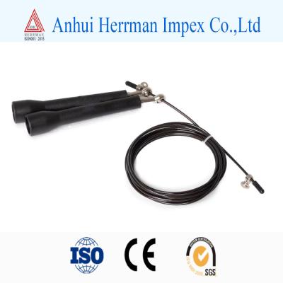 China Adjustable Fitness PVC Gym Handle High Speed Skipping Jump Rope With Logo for sale